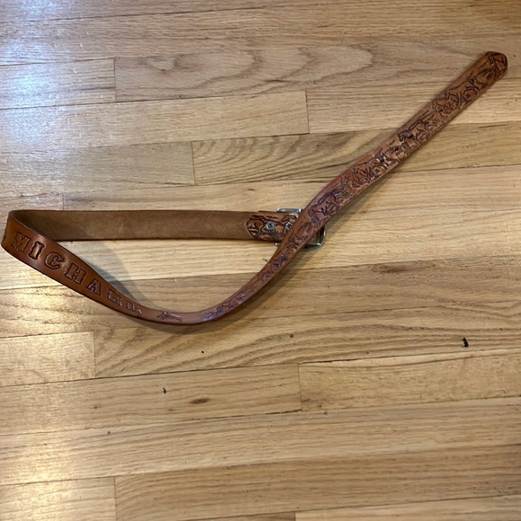 Rafter A Lazy E Leather Co | Accessories | Vintage Cowhide Tooled ...